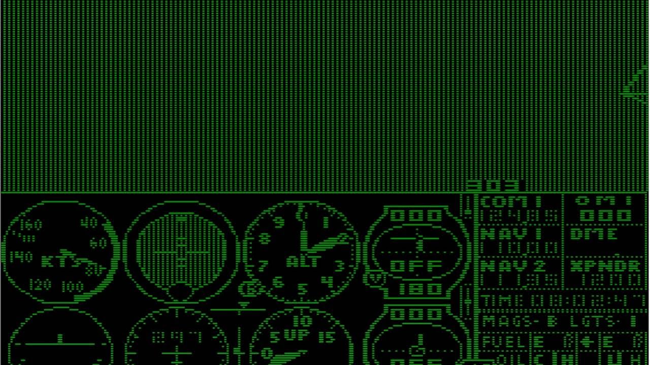 FLIGHT SIMULATOR II - APPLE II - YouTube
