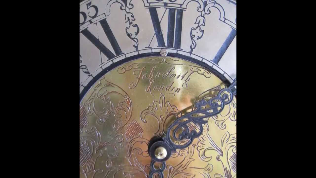 English Cromwell Style Engraved Brass Lantern Wieght Driven 8 Day Wall ...