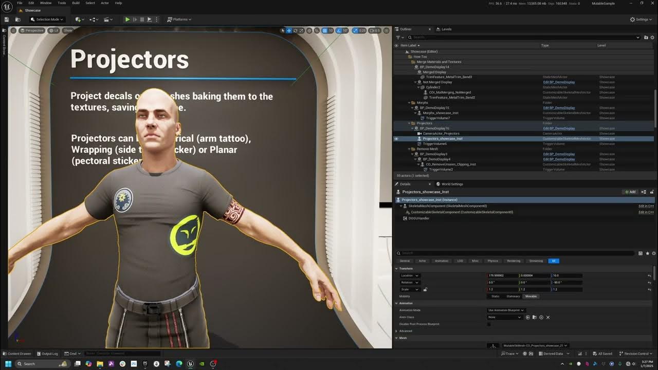 Messing around with the new UE5 Mutable Sample - YouTube