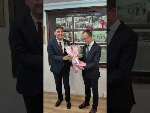 ÇİN BÜYÜKELÇİSİ JİANG XUEBİN, BAŞKAN KARACA İLE BULUŞTU