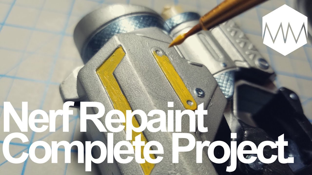 NERF MicroShots Blaster Repaint // Complete Project - YouTube