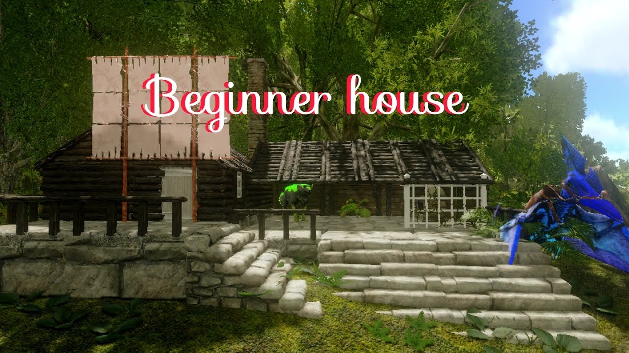 Simple Beginner House Build / How to build #arkmobile #arkbuilding # ...