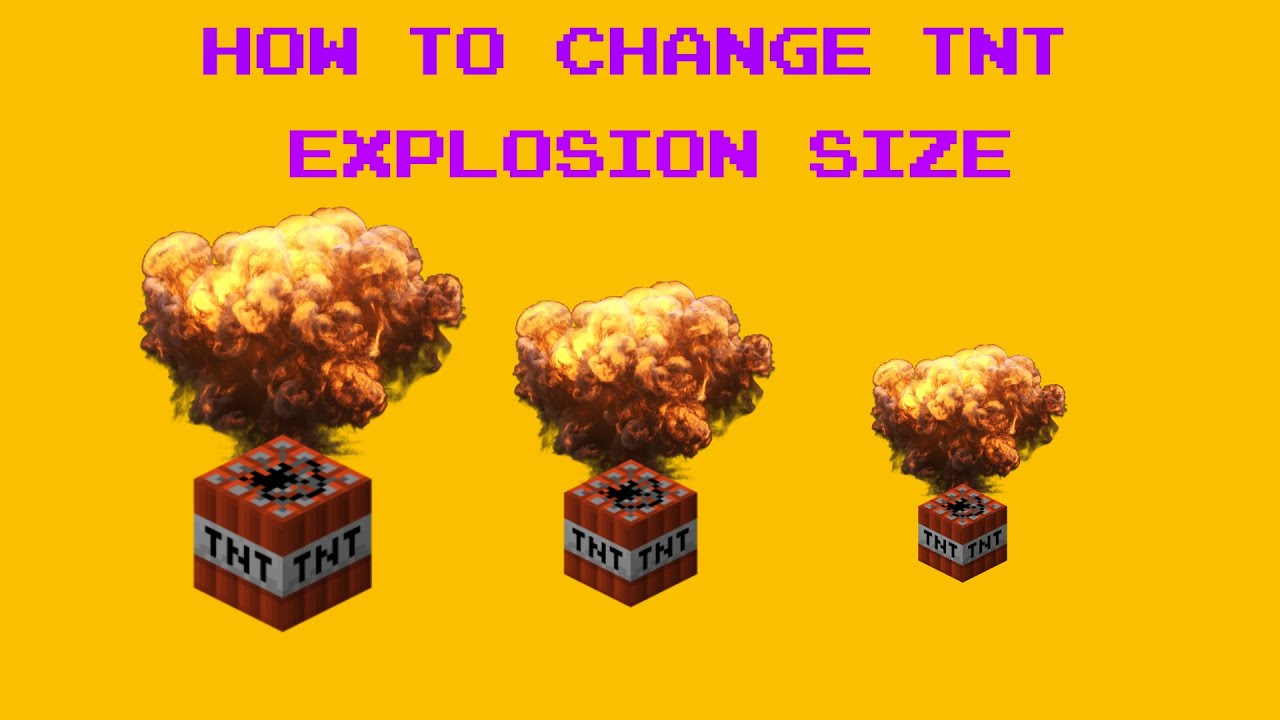 How to Change TNT Explosion size | Minecraft PE - YouTube