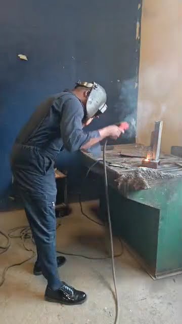 my welding learning process - YouTube