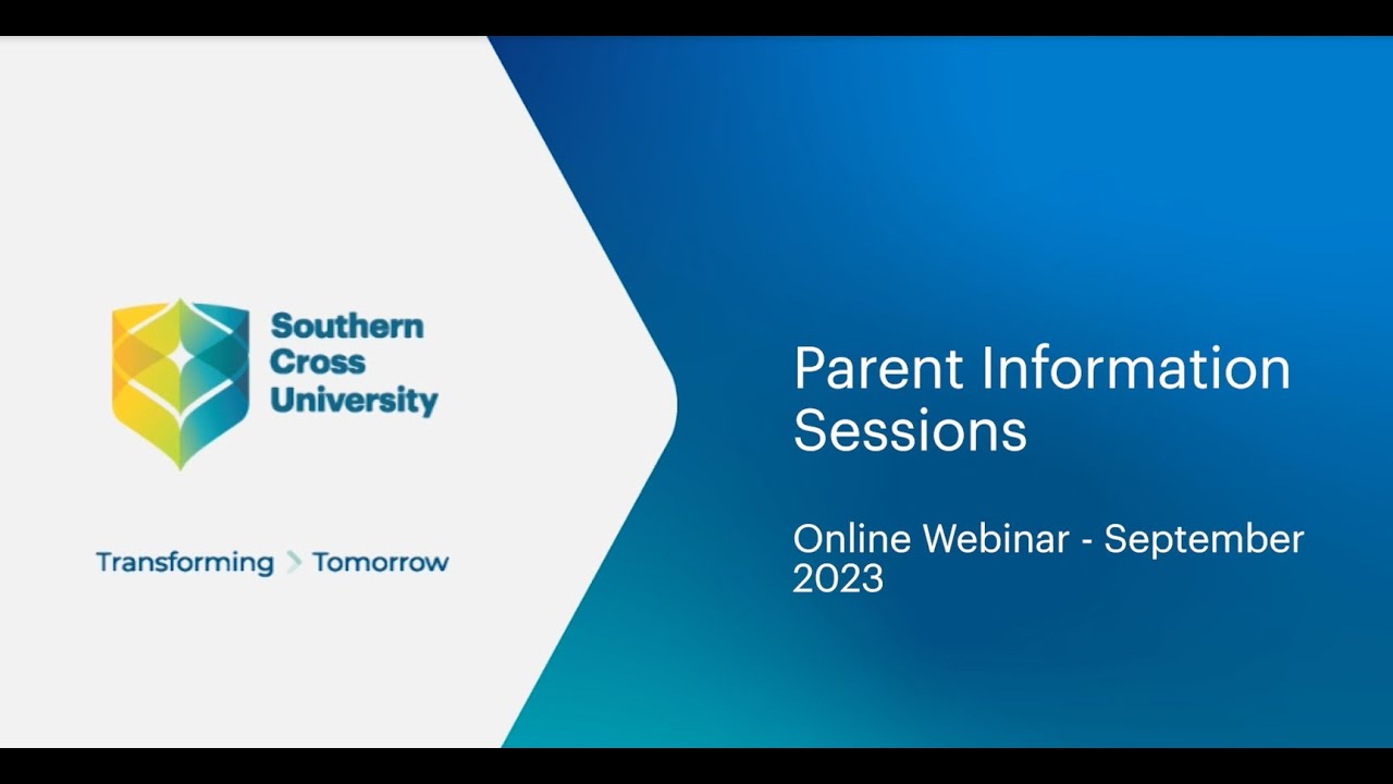 Parent Information Sessions - Online Webinar September 2023 - YouTube