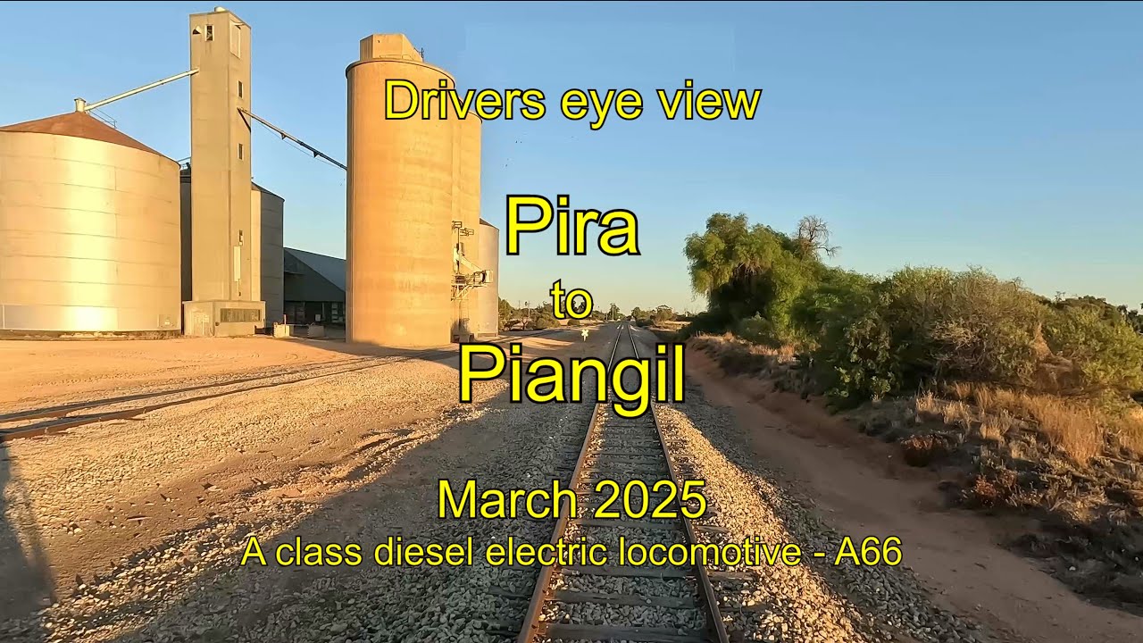 Drivers eye view, Pira to Piangil, Mar 2025 - YouTube