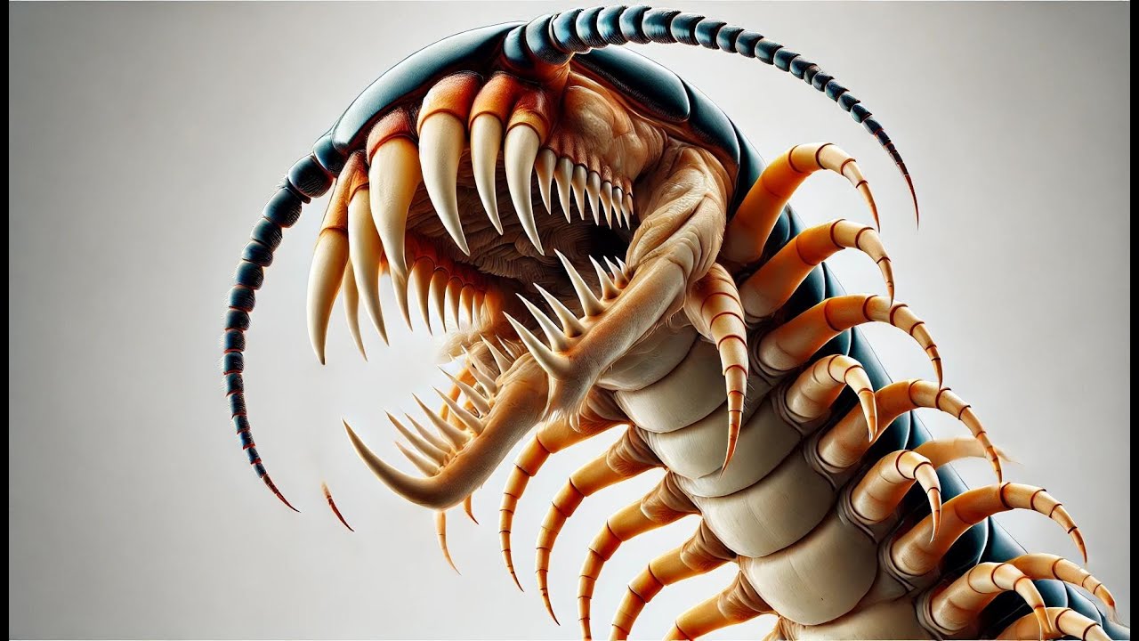 Centipede’s Deadly Precision: Venomous Jaws in Action and Its Gentle ...