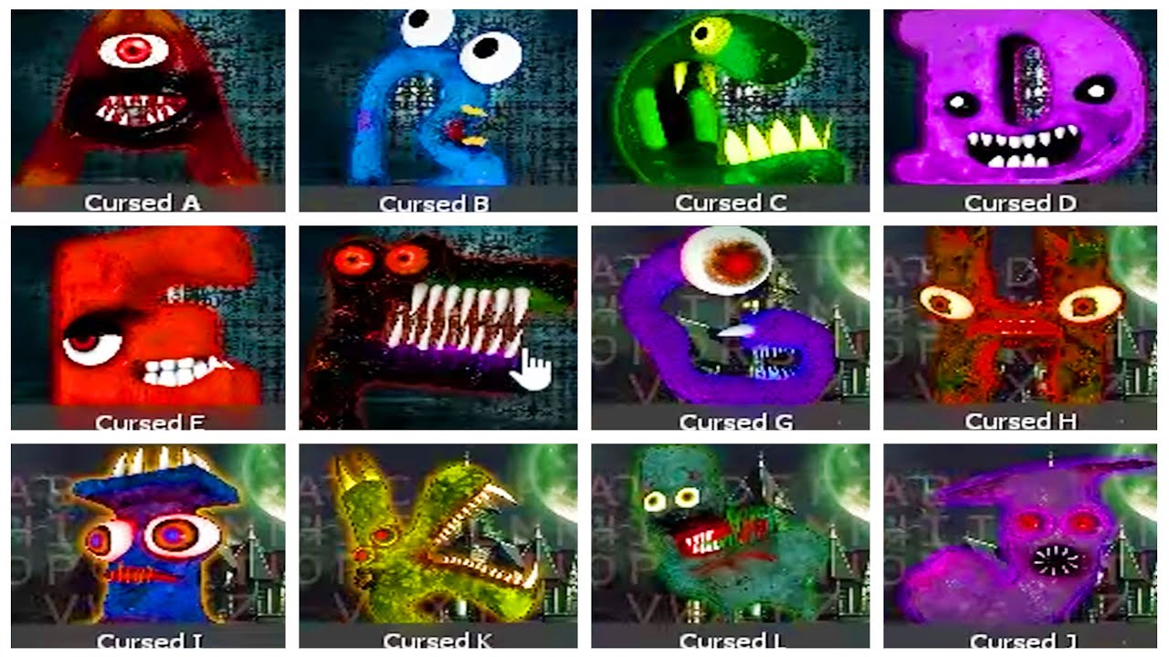 NEW NIGHTMARE ALPHABET LORE FAMILY VS ALPHABET LORE FAMILY JUMPSCARE IN ...