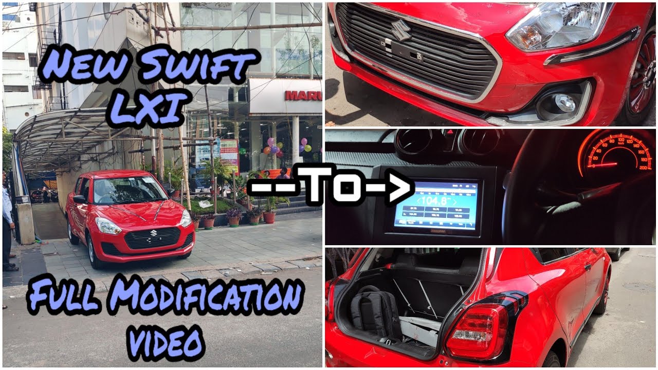 New Red Swift Base Model Modified| All Car accessories price and ...