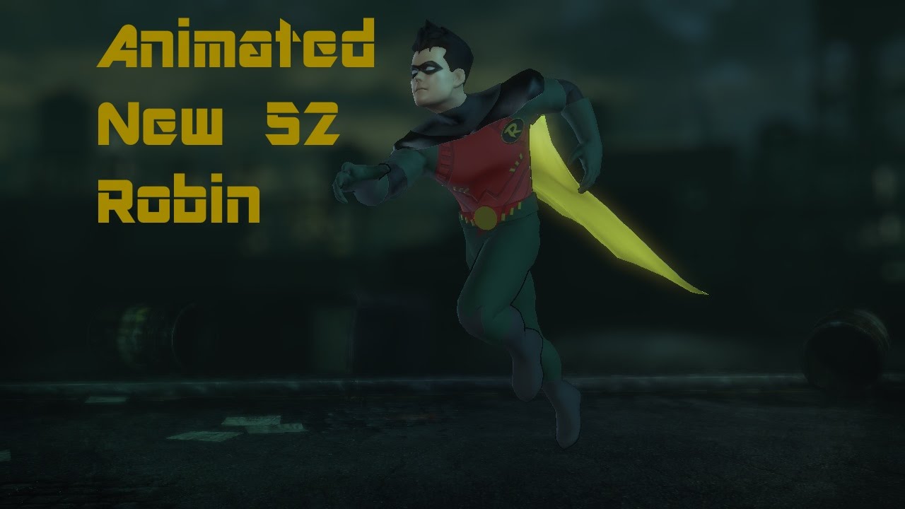Batman Arkham City: Animated New 52 Robin Mod - YouTube