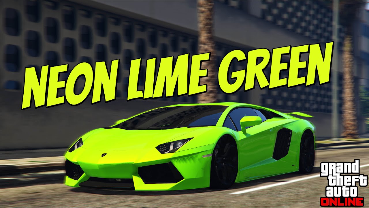GTA 5 Neon Lime Green Crew Color Update YouTube