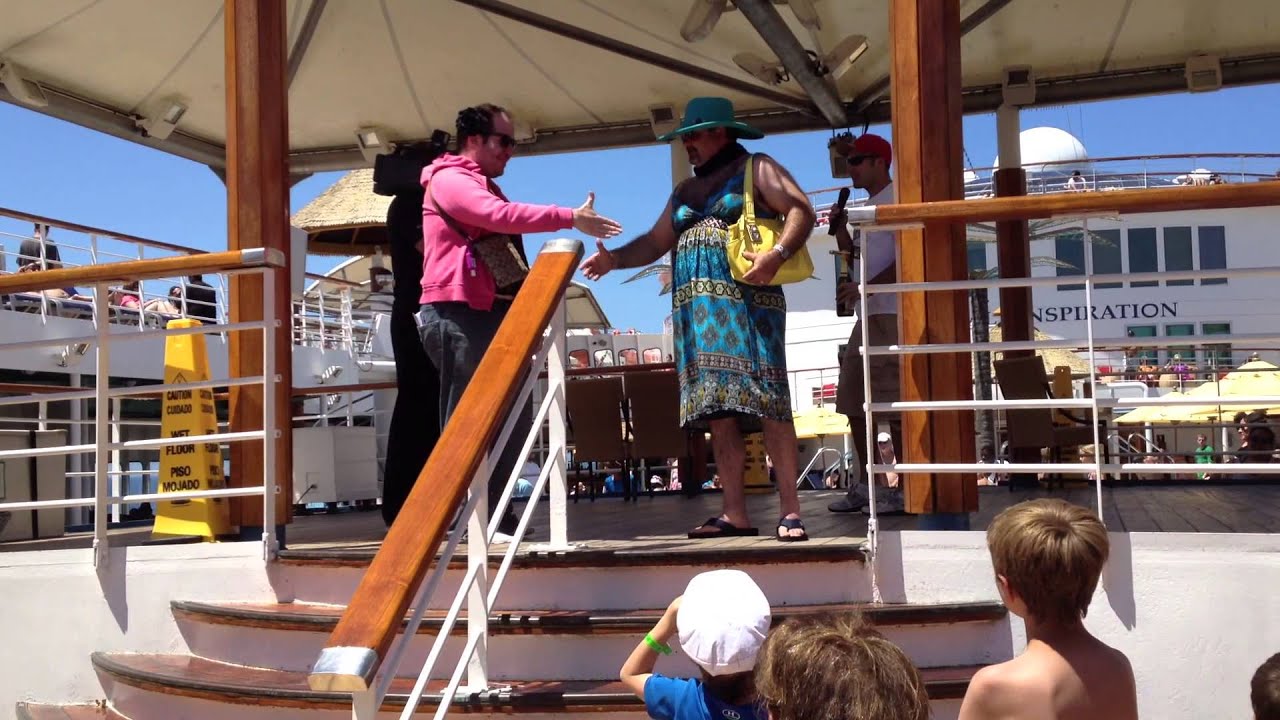Hairy Chest contest on cruise 14 - YouTube