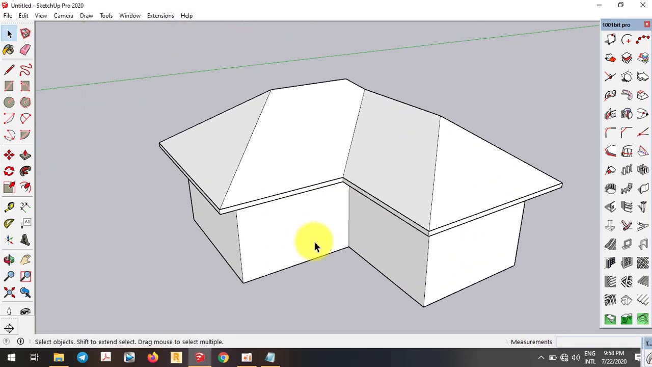 Learning basic SketchUP 2020_02 - YouTube
