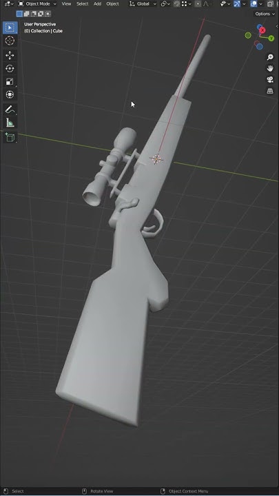 [Sniper Rifle] Blender Low Poly Modeling Day 168/365 - YouTube