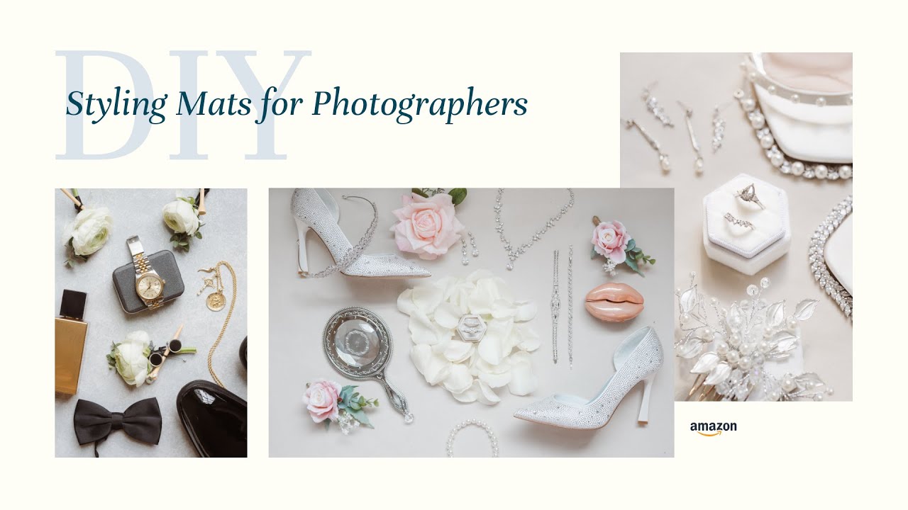 DIY Flat lay stylings mats and case for wedding photographers - YouTube