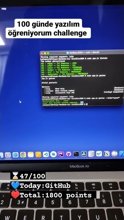 Nodejs ile json dosyalarına erişme ve okuma #100dayscheckupcodes - YouTube