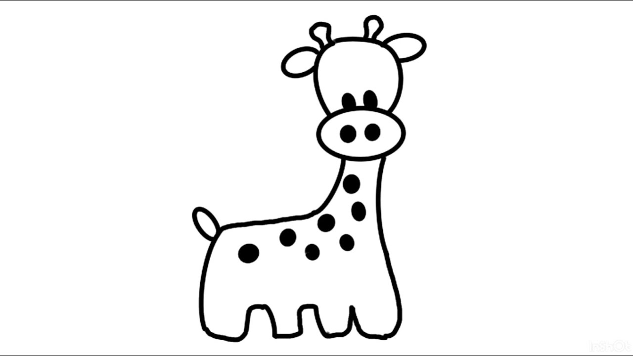 Cara Menggambar Jerapah - How To Draw Giraffe - YouTube