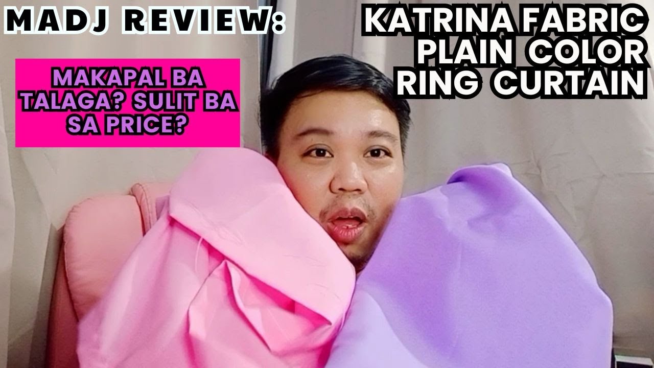 KATRINA FABRIC PLAIN COLOR RING CURTAIN HONEST REVIEW | MAKAPAL BA ...