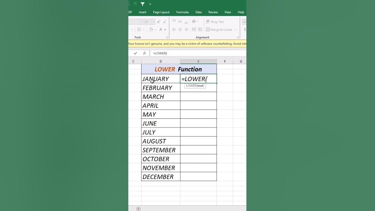 Convert Capital Letters Into Small Letters In Excel tranding ytshorts convert-capital-letters-into-small-letters-in-excel-tranding-ytshorts