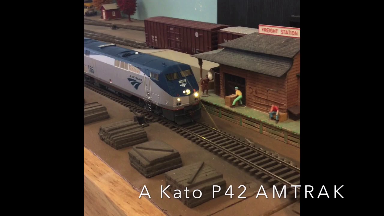 A KATO P-42 AMTRAK #166 with New ESU Loksound decoder - YouTube