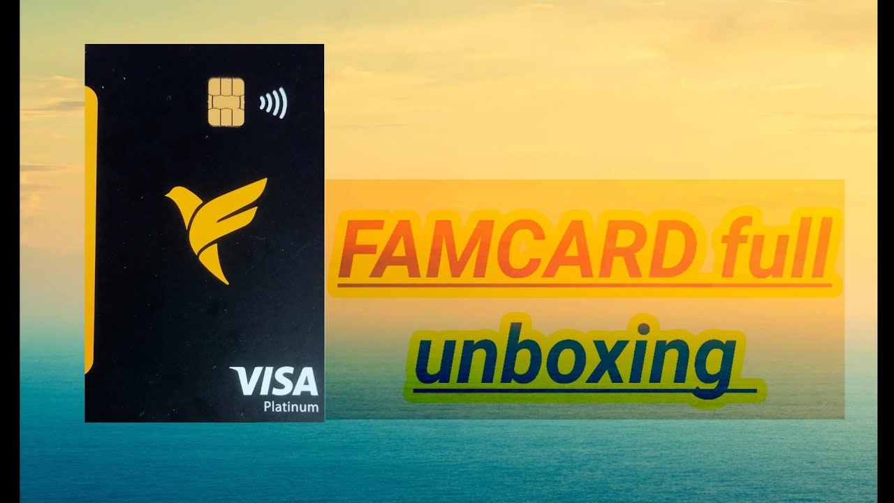 FAMCARD full unboxing from starting😇😇🤗🤫🥳 - YouTube