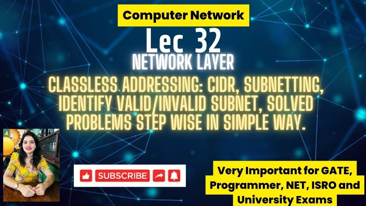 Lec32 Classless Addressing Drawbacks Of Classful Addressing 6418
