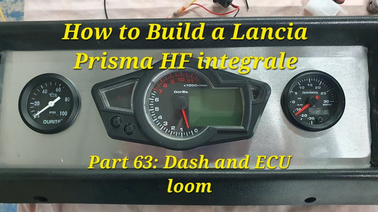 How to build a Lancia Prisma HF integrale - Part 63 Dash and Loom - YouTube