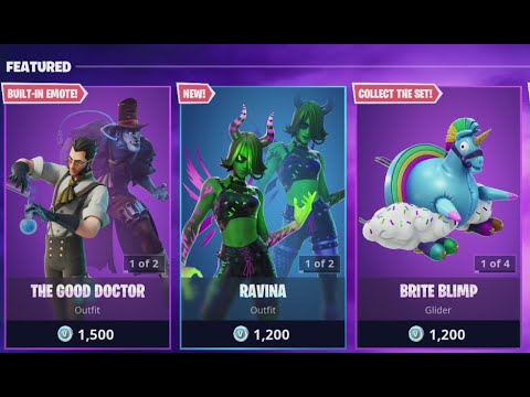 NEW THE GOOD DOCTOR, RAVINA Skins in Fortnite Item Shop - YouTube