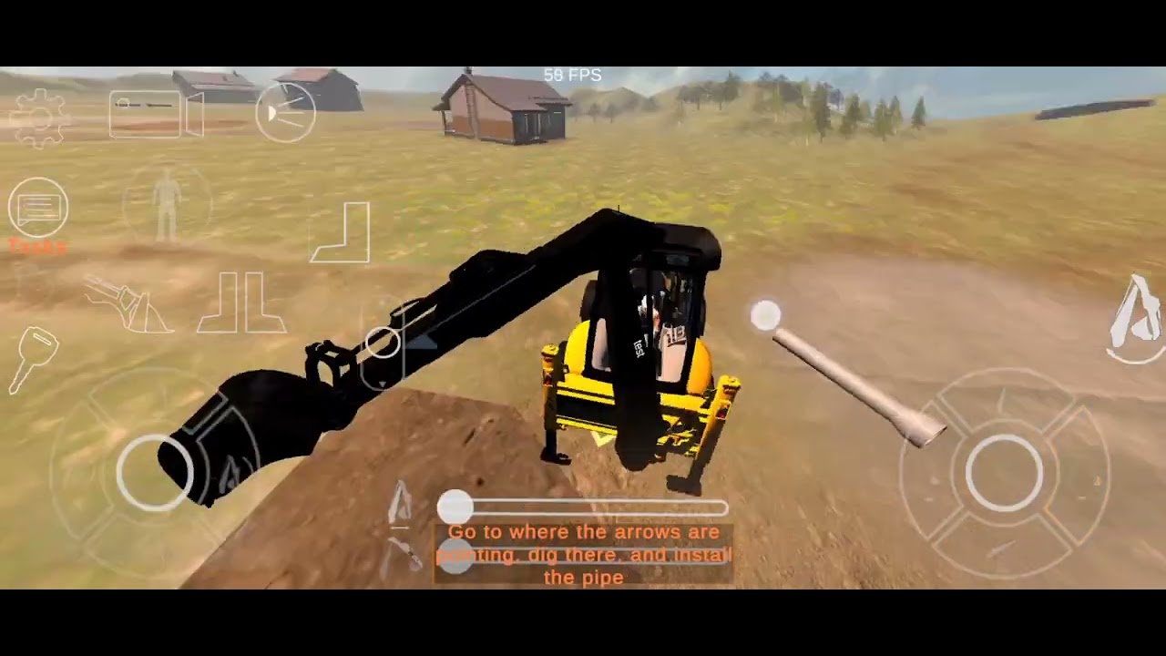 Excavator:Backhoe Construction Gameplay - YouTube