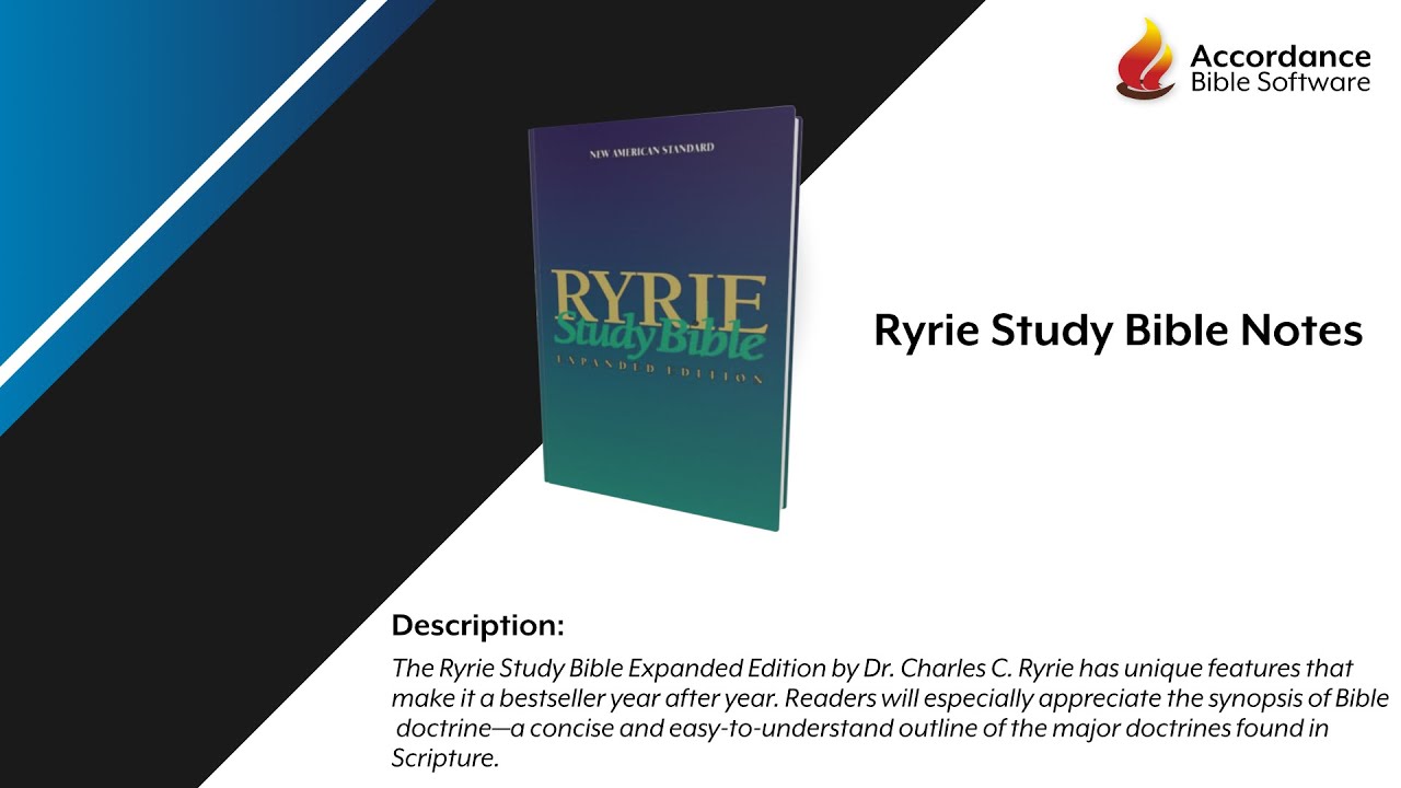 Ryrie Study Bible (Product Overview) - YouTube