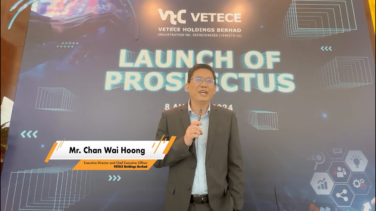 The Voice: Mr. Chan Wai Hoong at VETECE Holdings Berhad Launch of ...