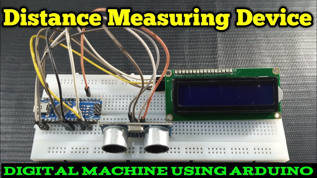 How To Make Digital Distances Measuring Device Using Arduino Ultrasonic Sensor Lcd I2c
