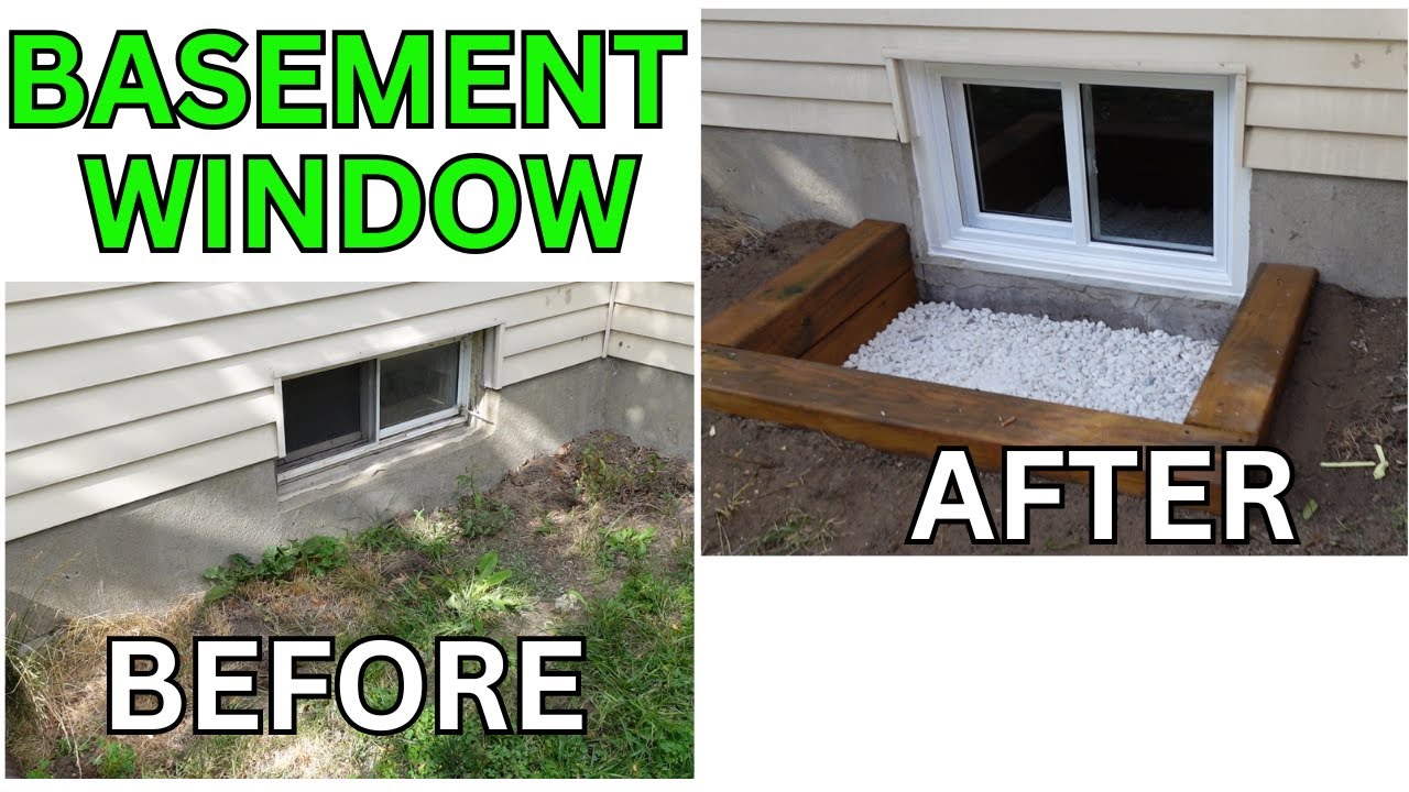 Basement Window Installation - Concrete Cutting and Window Well - YouTube