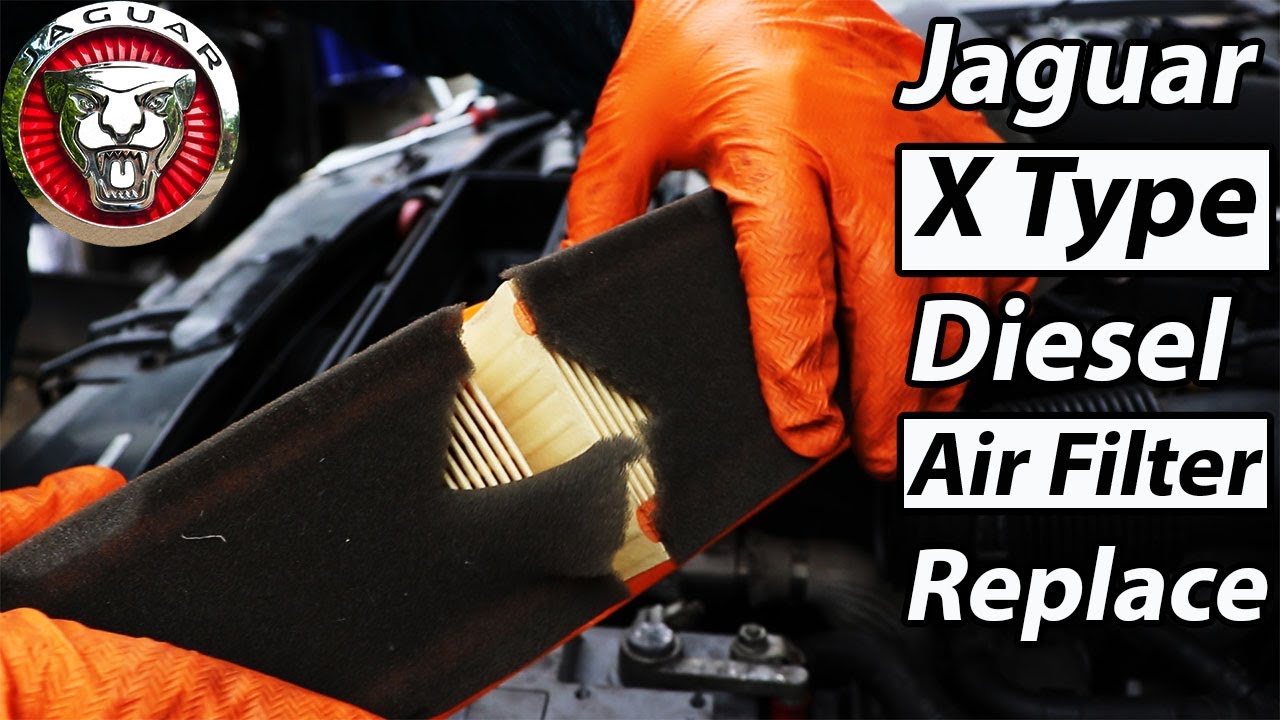 Jaguar X Type Air Filter Change Diesel 2.2 - YouTube
