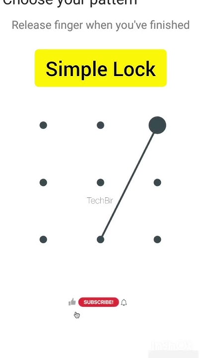 Simple pattern lock #shorts #viral #pattern - YouTube