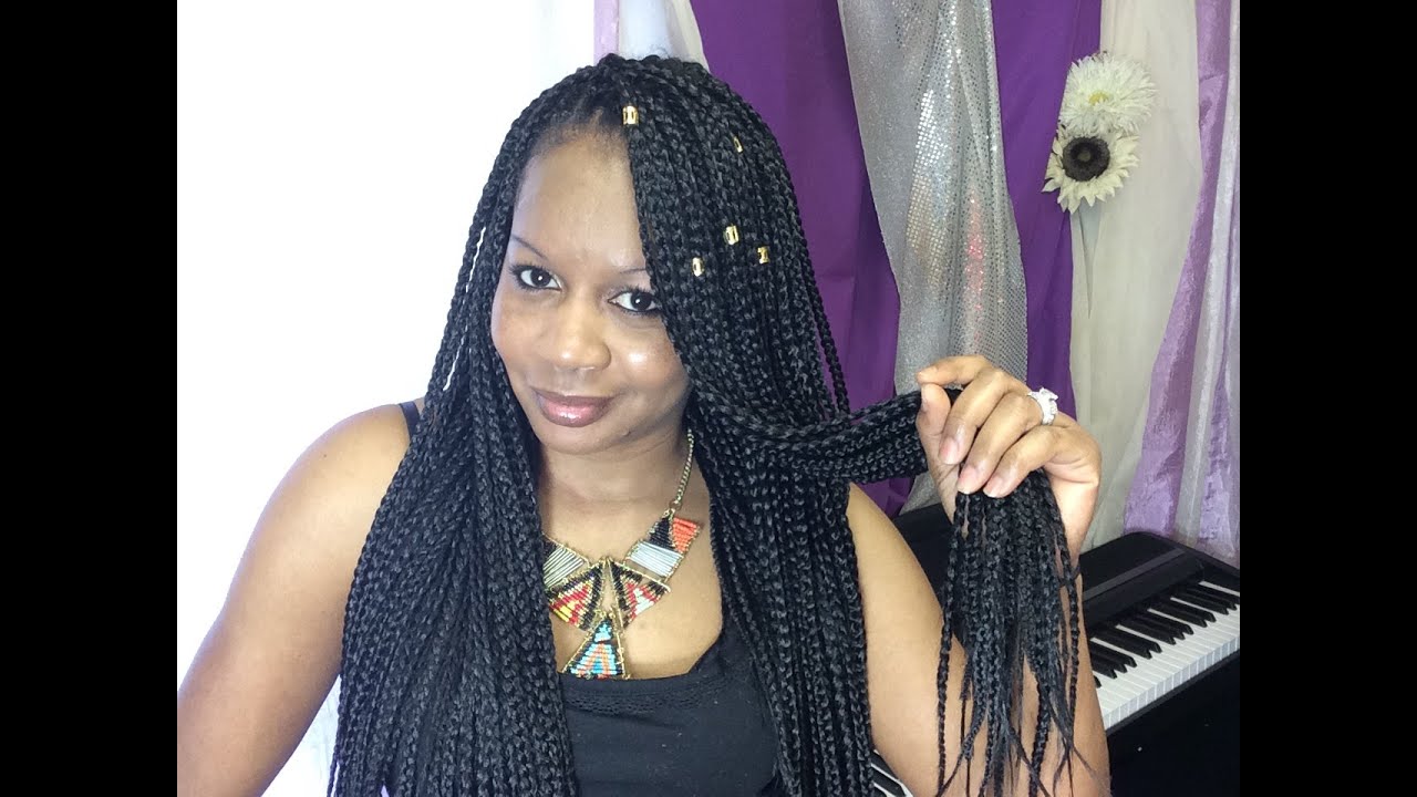 My FIRST time with the Amour NATTY box braids " SMALL " - YouTube