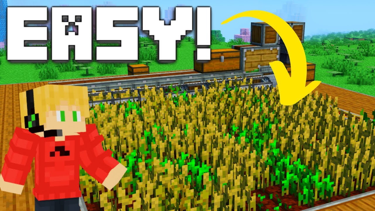 Minecraft Create Auto Harvester! - YouTube