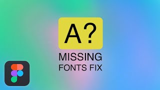 How to Fix Missing Fonts in Figma | Figma Missing Font ... | Doovi