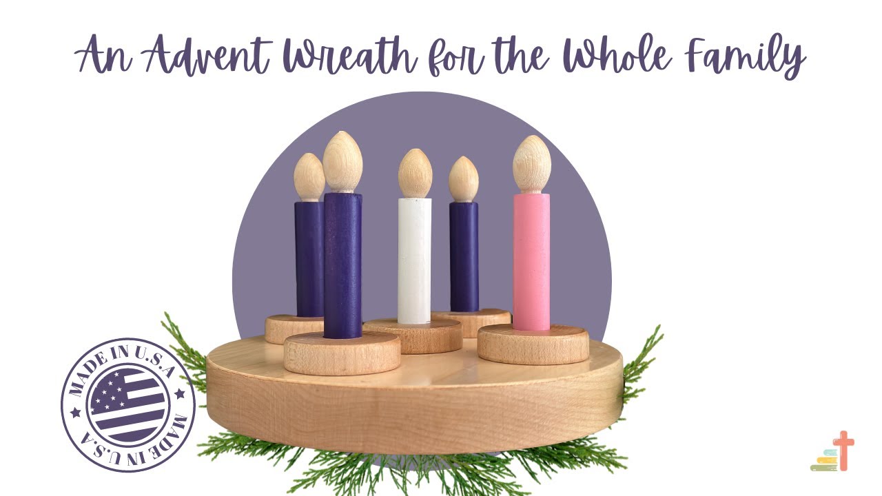 Wood Advent Wreath for Kids - Celebrate Advent with your Family ...