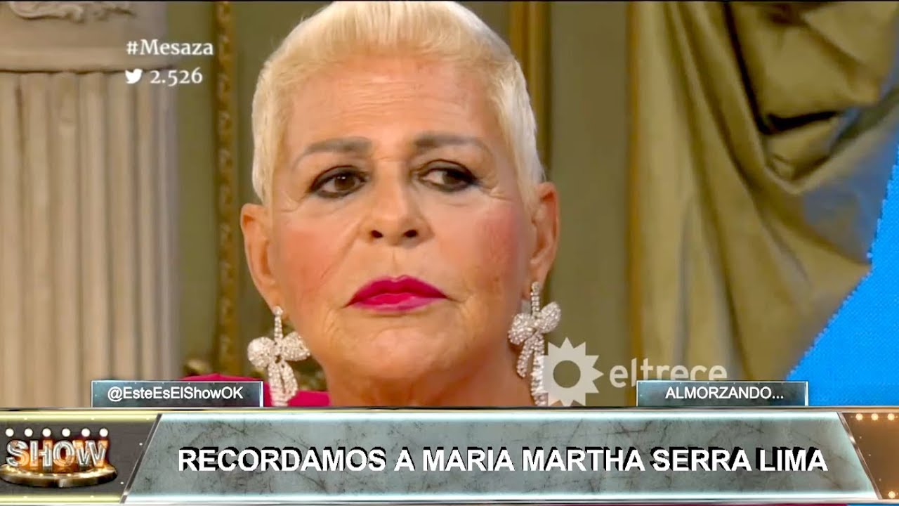 El triste adiós a María Martha Serra Lima - YouTube