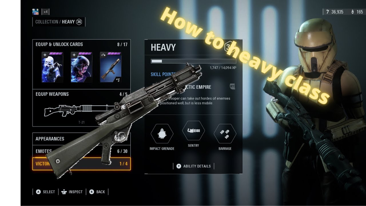 How to use the heavy class battlefront 2 - YouTube