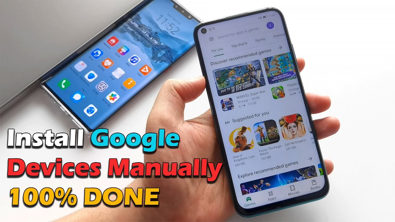 Install Google on Huawei Devices Manually 100% DONE - YouTube
