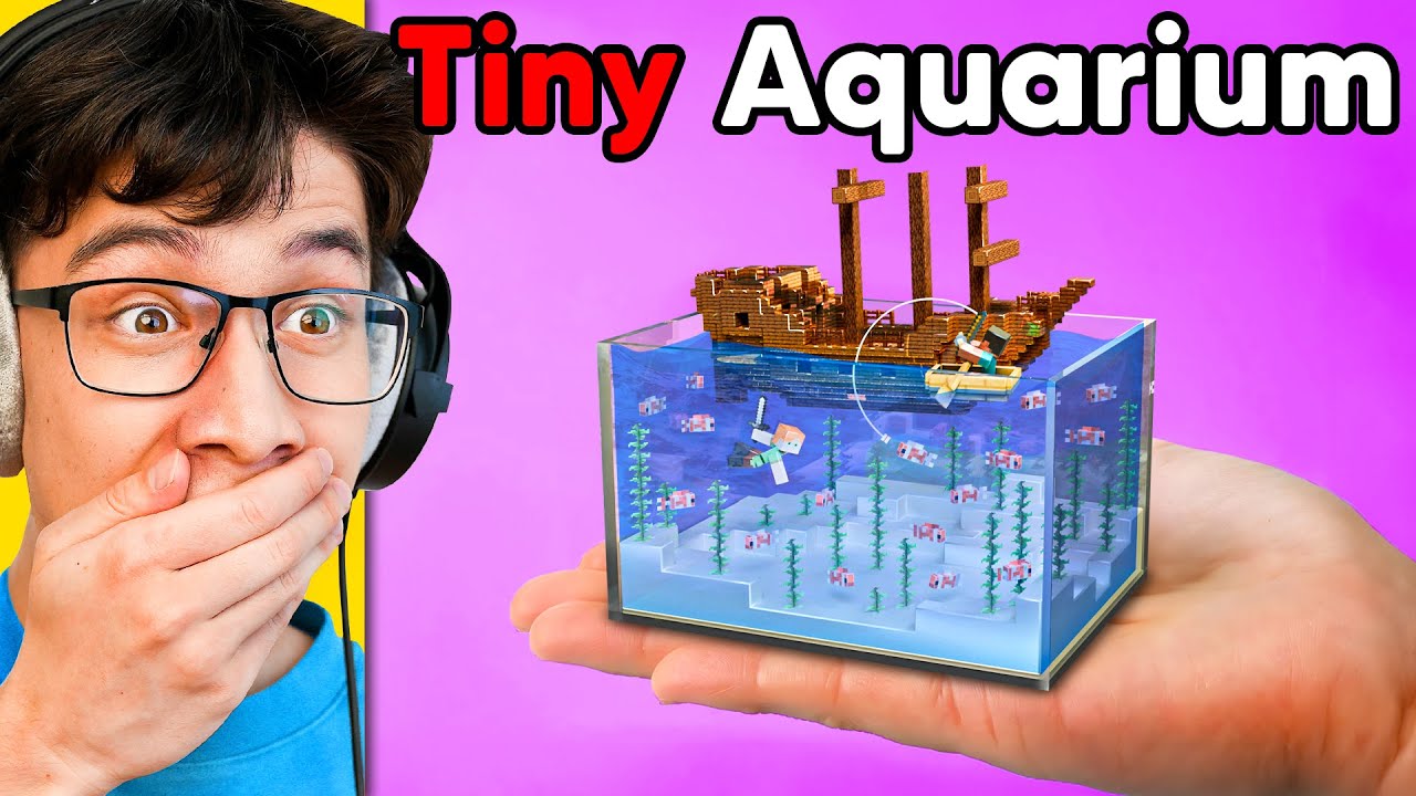 MINECRAFT Tiny Aquariums That Are Next Level - YouTube
