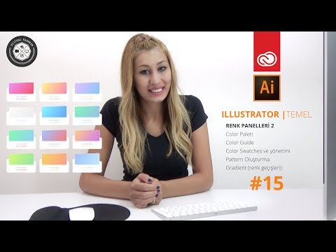 Adobe Illustrator CC Dersleri | #15 | Gradient - Renk panelleri Bölüm:2