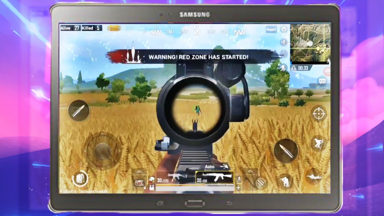 PUBG Mobile on Samsung Galaxy Tab S 10.5 ! - YouTube