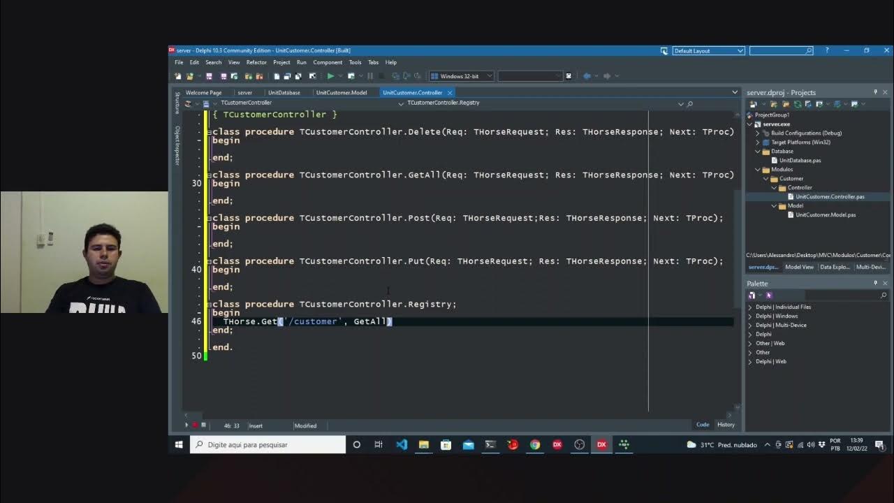 Criando um API no Delphi com Horse usando MVC - YouTube