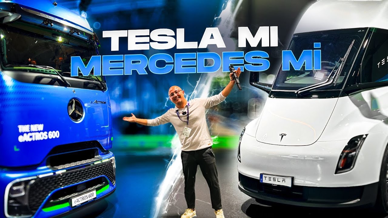 Tesla Semi’yi İlk Kez İnceledik | Mercedes’in Elektrikli TIR’ı ile ...