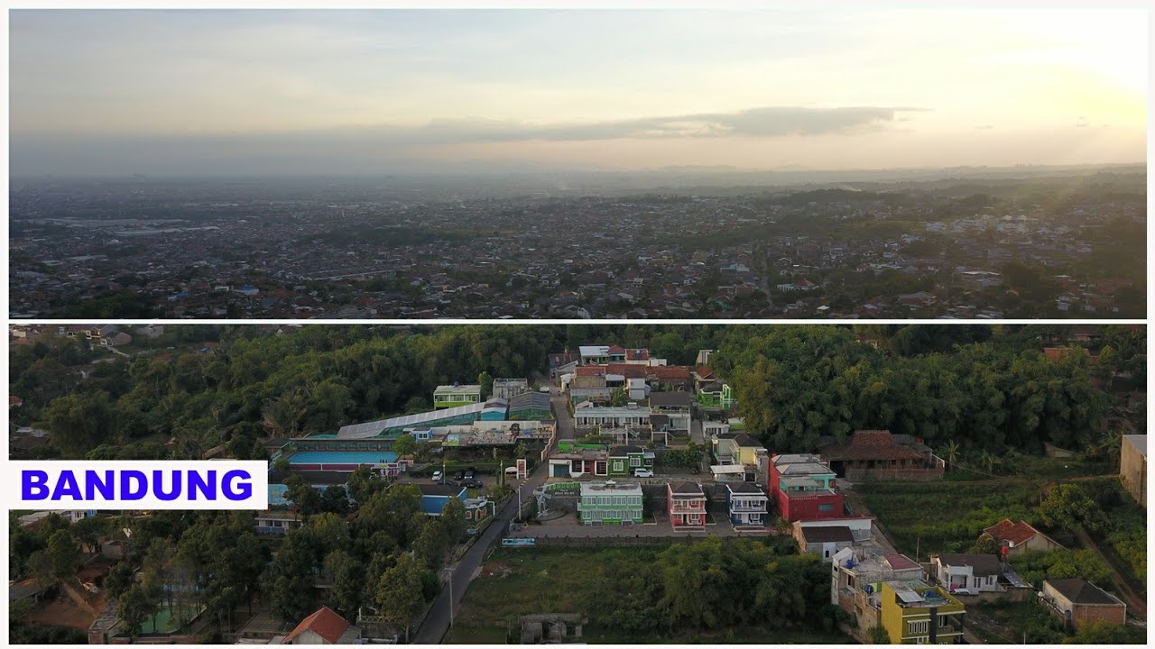 Senja Bandung, FREE FOOTAGE DRONE - YouTube