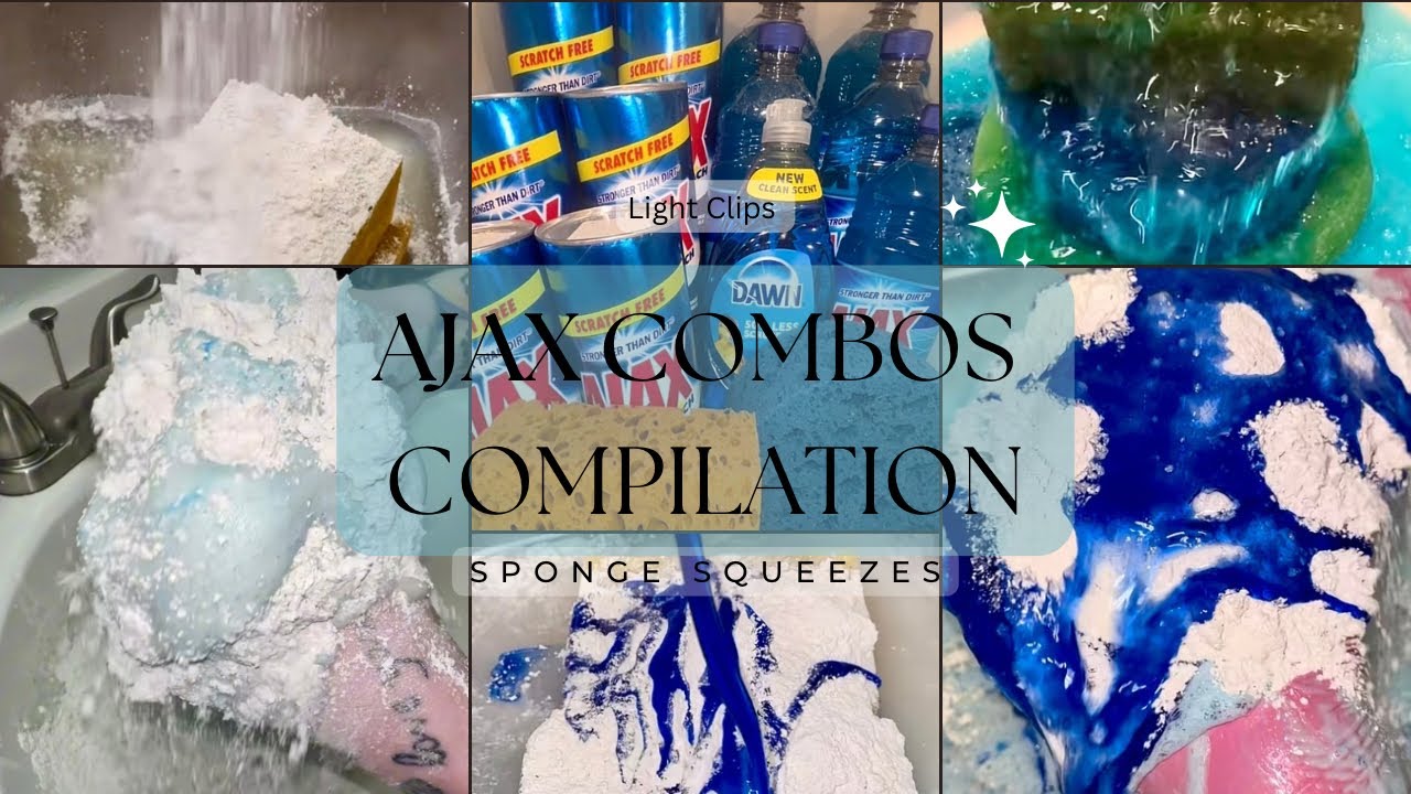 🫧🤍 SATISFYINGLY AJAX COMBOS COMPILATION (LIQUID AND POWDER) ASMR ...