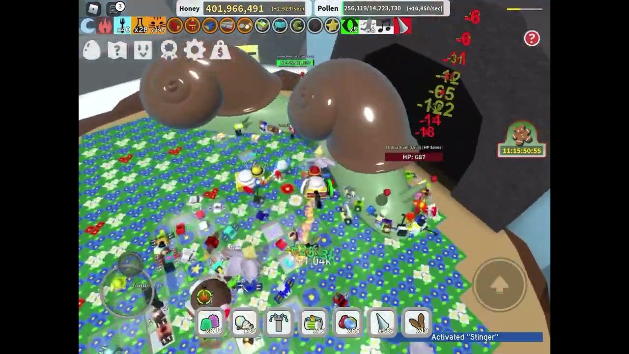 Getting a insane drop from my first stump snail kill in bss (read ...